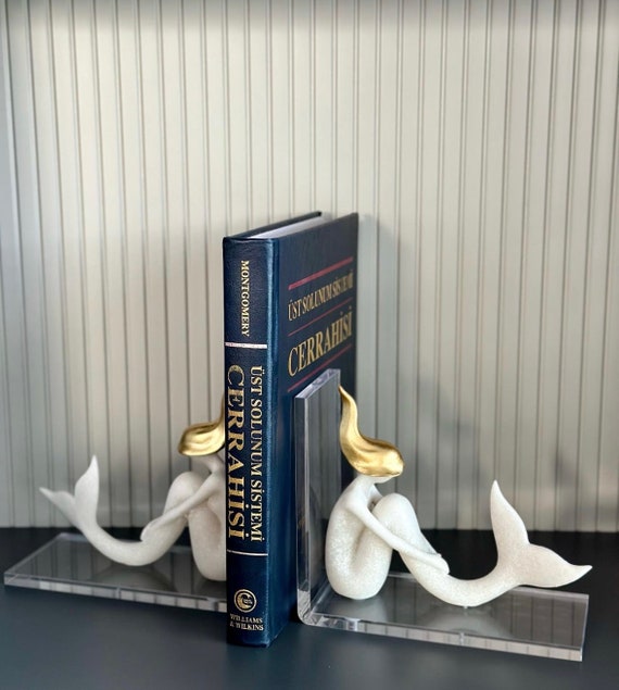 Ceramic Mermaid Bookends