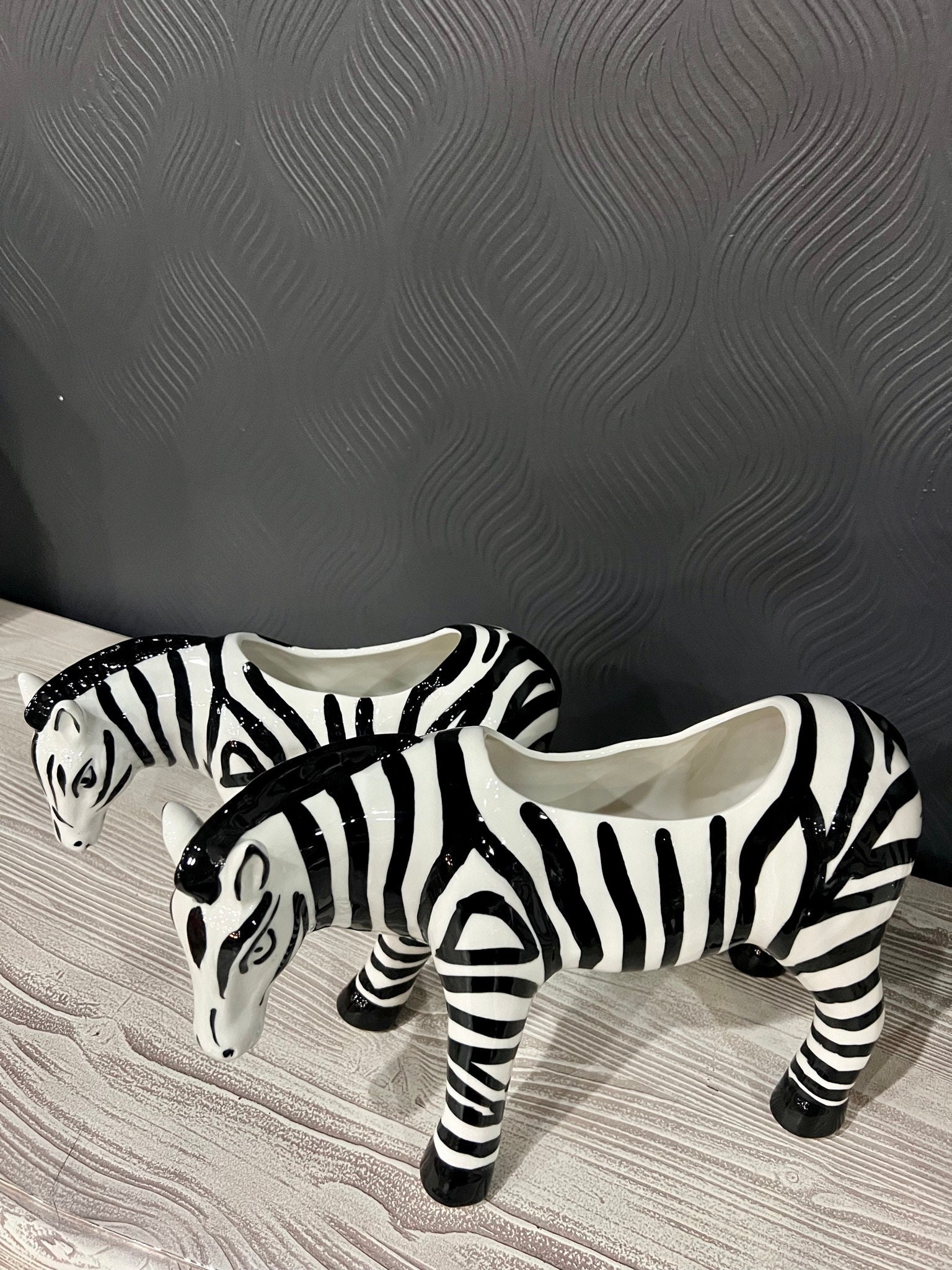 Zebra Sculpture Vase Ceramic Zebra Decor Handmade Animal - Etsy