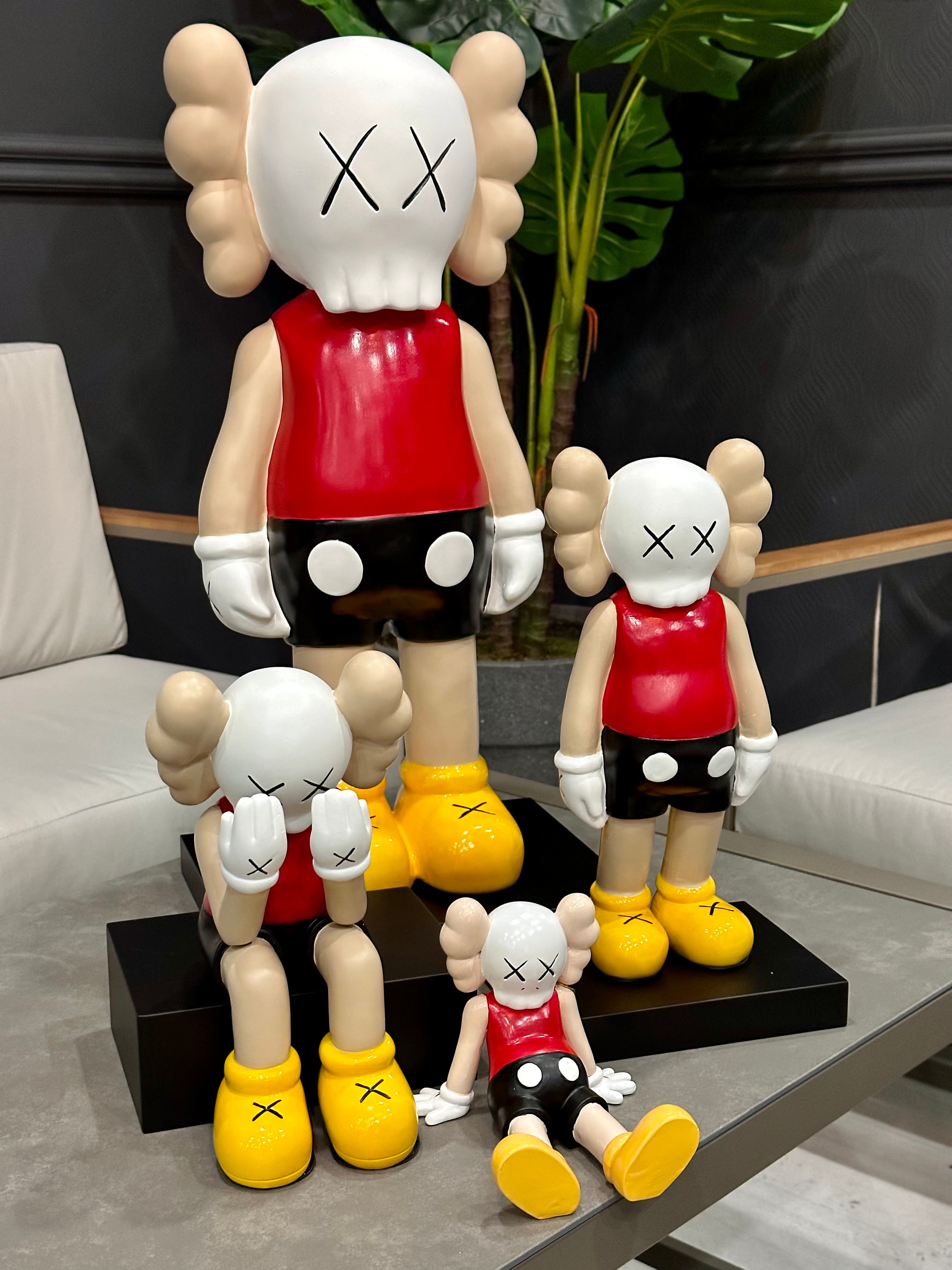 Big Kaws Sculpture 2.2 Ft, Kaws Figure, Unique Present Gift, Trend Ornaments, Pop Art Sculpture ...