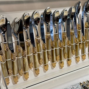 Italian Style Cutlery Set 75 Pcs Luxury Cutlery Set Bone and - Etsy