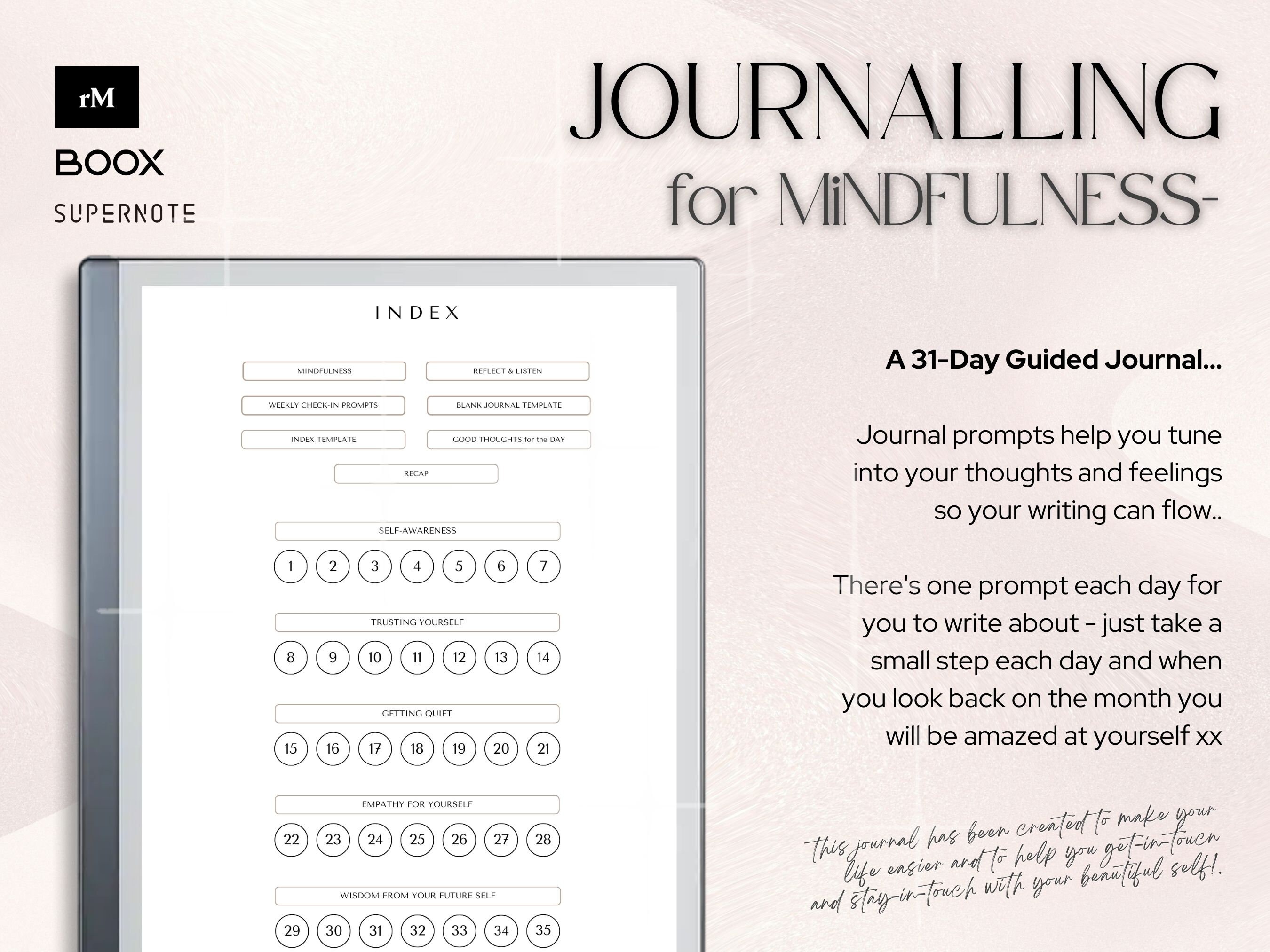 Remarkable 2 JOURNALLING PLANNING BUNDLE Remarkable 2 Template Journal ...