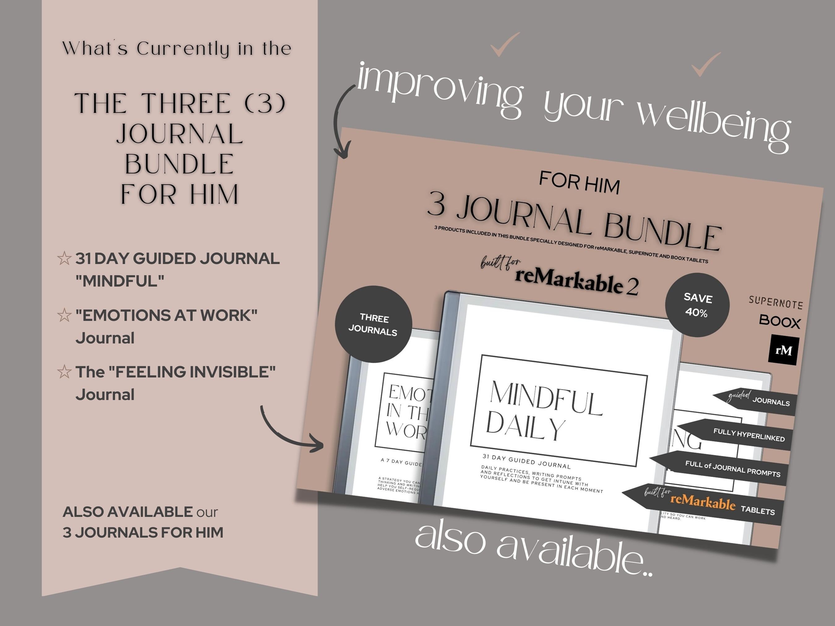 Remarkable 2 JOURNALLING PLANNING BUNDLE Remarkable 2 Template Journal ...