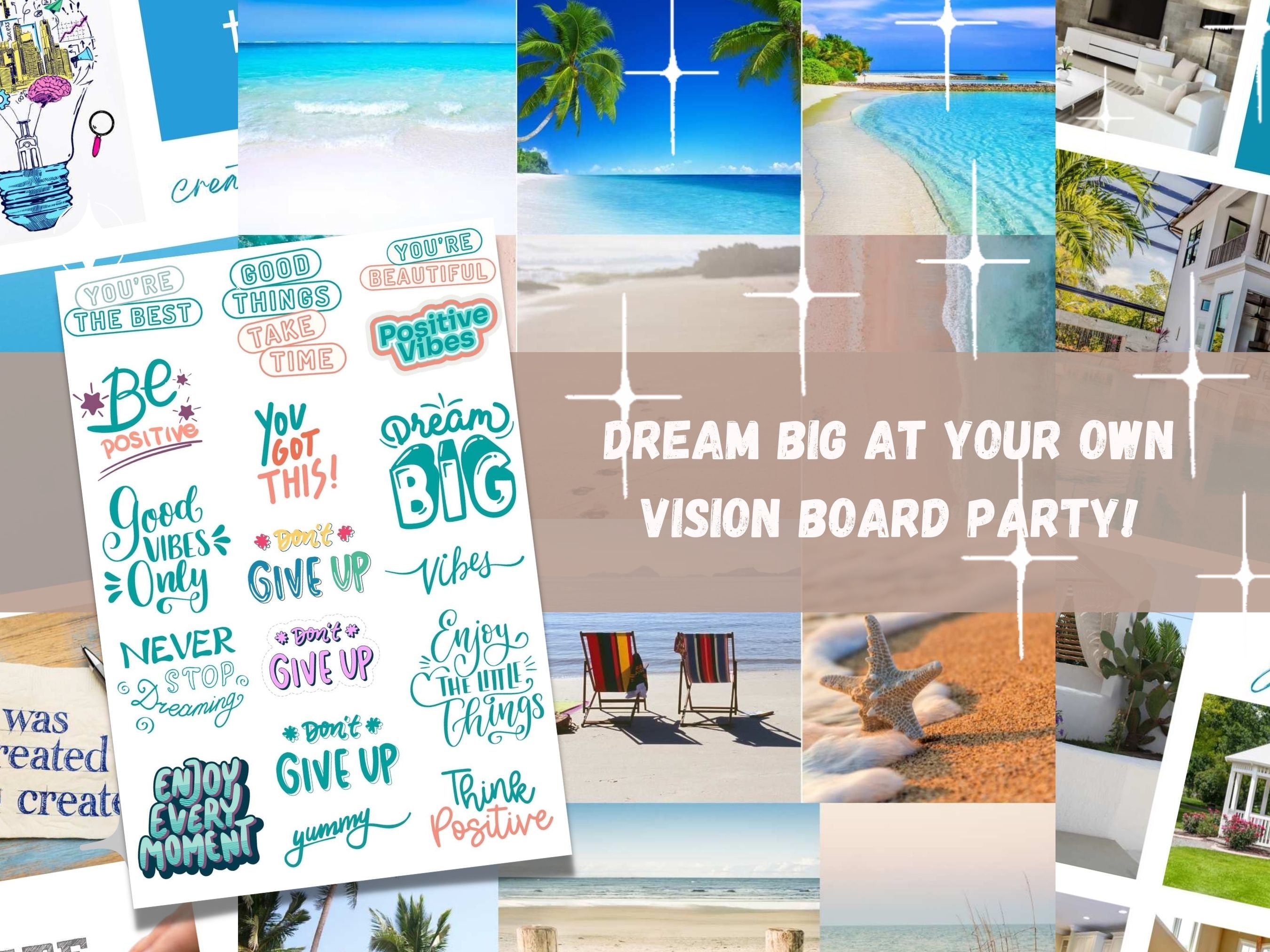 Vision Board Kit new Year, Dream Board Printable, Vision Board, Law of ...