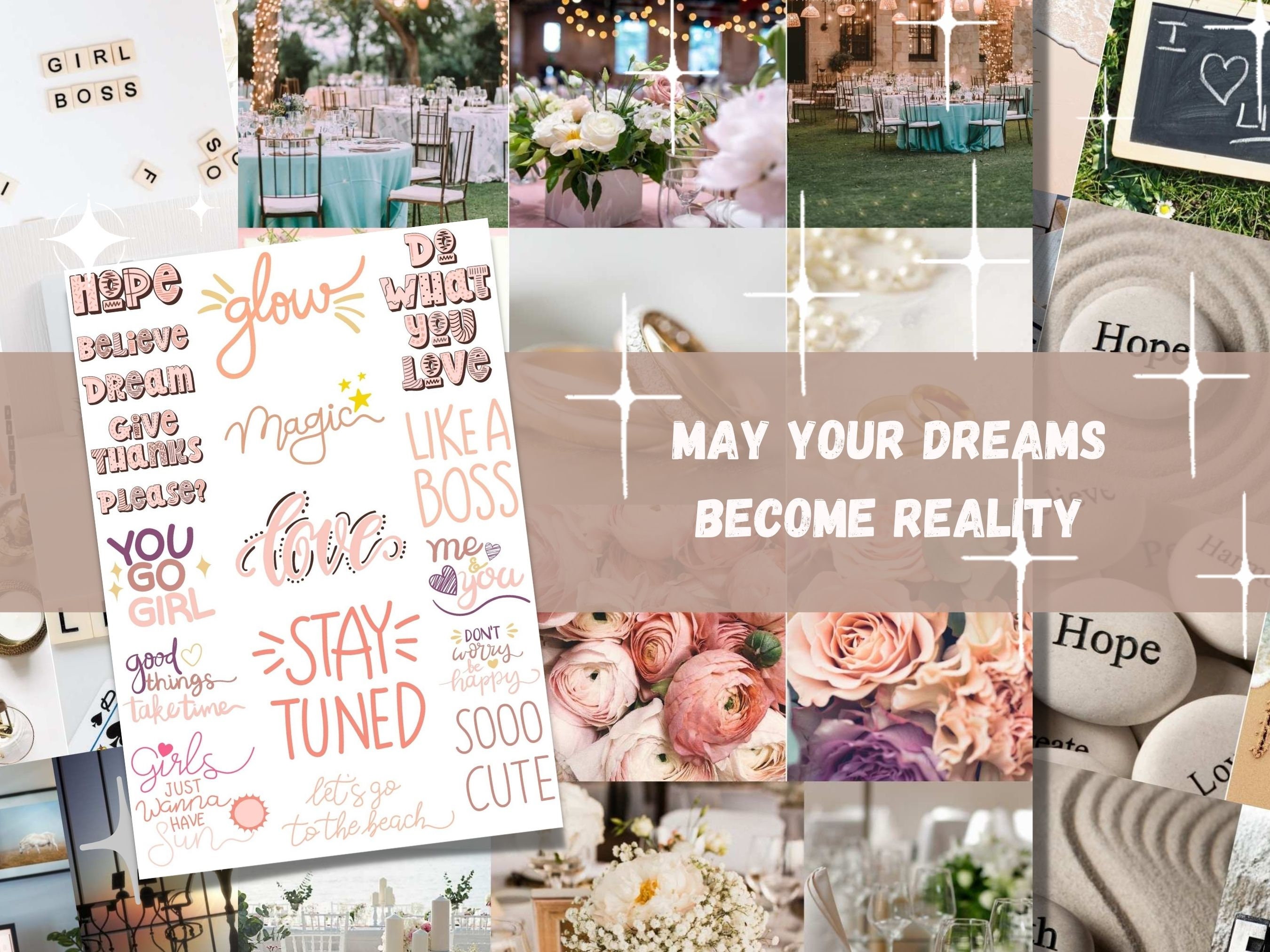 Vision Board Kit new Year, Dream Board Printable, Vision Board, Law of ...