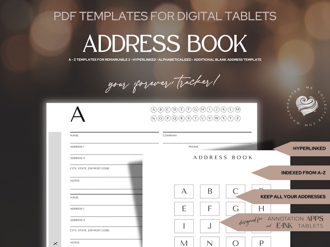 ADDRESS BOOK | Address Book Organizer | Alphabeticized and Fully ...