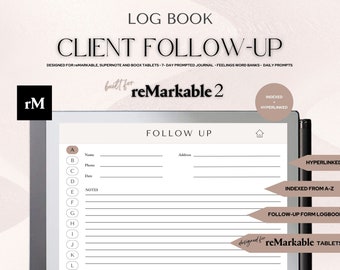 Remarkable 2 Client Record Book - Etsy UK