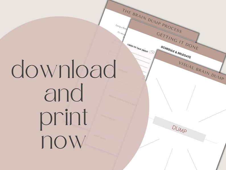 Getting It Done Worksheet for Goodnotes, ADHD Planner (digital Download ...