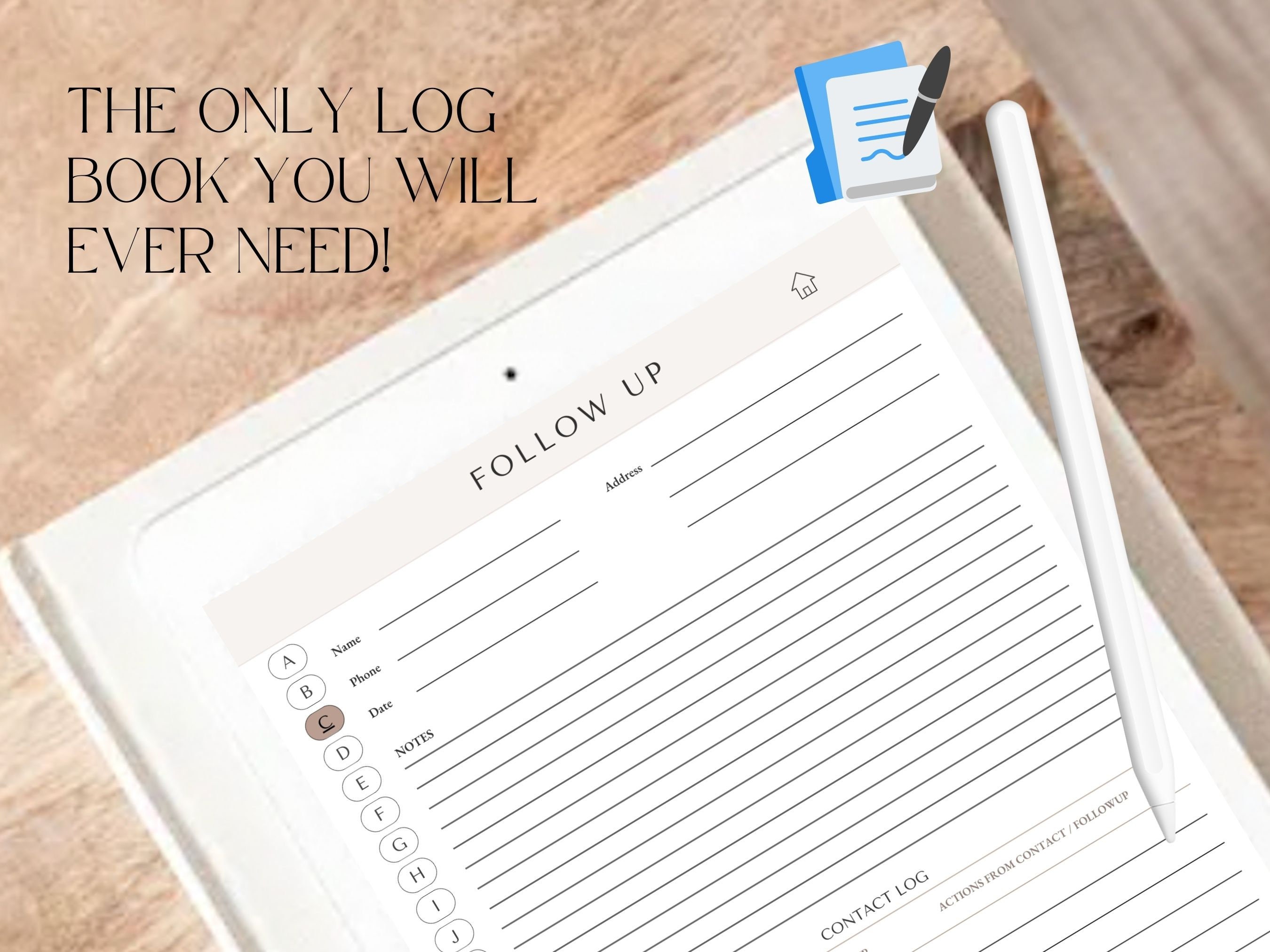 Client Tracker LOG BOOK Goodnotes Small Business Template - Etsy