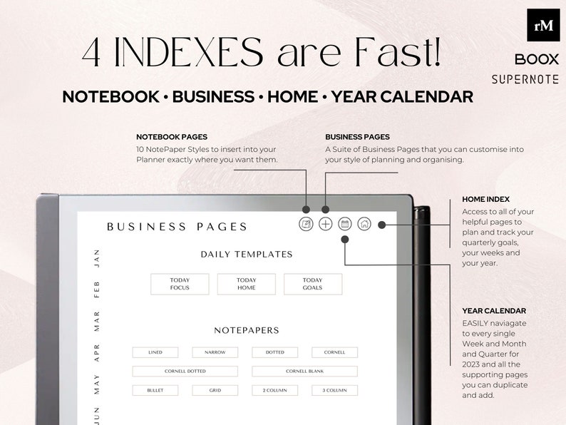 Remarkable 2 JOURNALLING PLANNING BUNDLE Remarkable 2 Template Journal ...