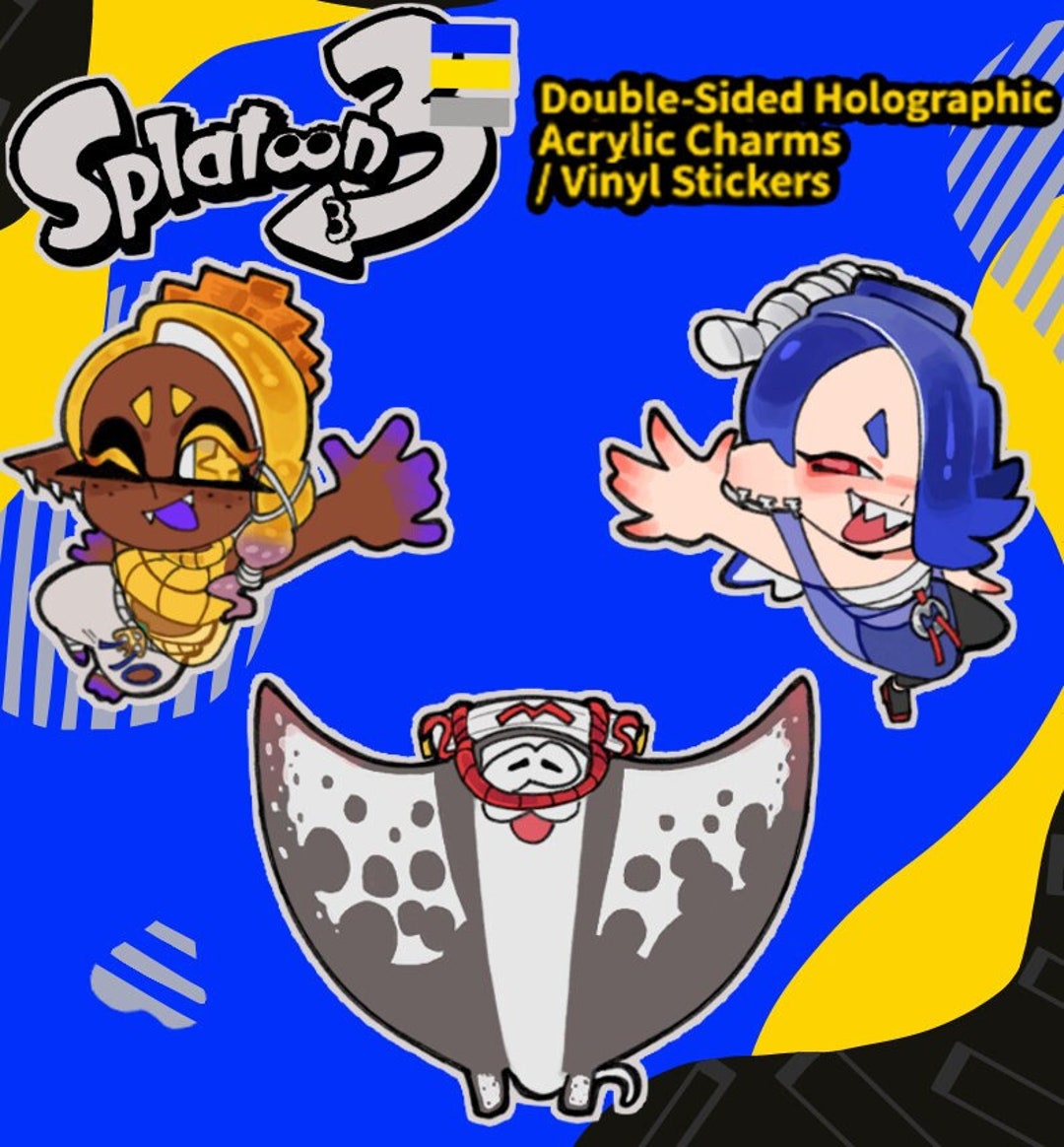 Splatoon Deep Cut Charmsfor Pre-order/stickers - Etsy