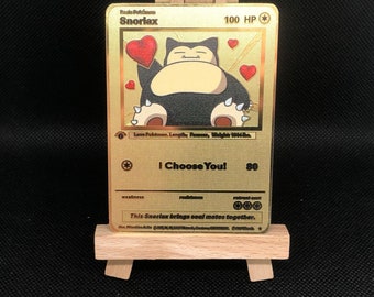 Gold Snorlax Card - Etsy