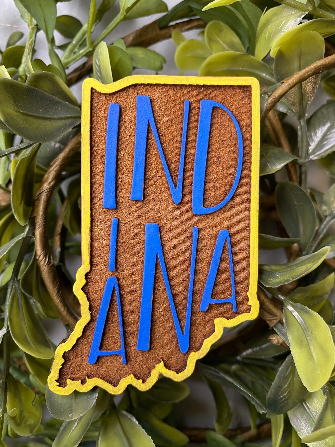 State of Indiana Magnet - Souvenir| Christmas - Etsy