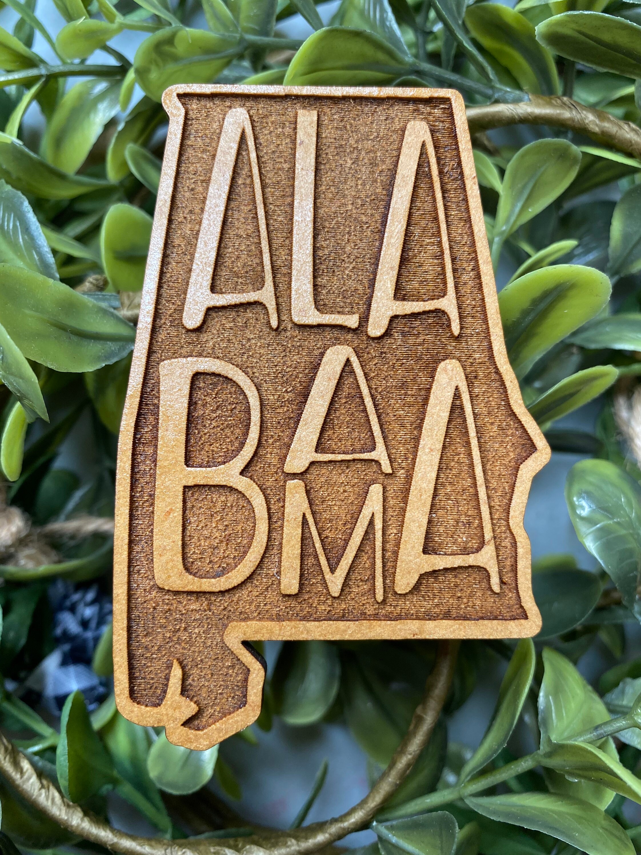 State of Alabama Magnet - Souvenir| Christmas - Etsy