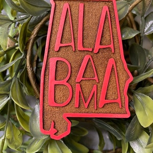 State of Alabama Magnet - Souvenir| Christmas - Etsy