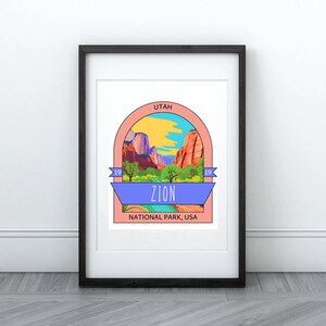 Zion National Park SVG + PNG, Digital File of Zion National Park, Zion ...