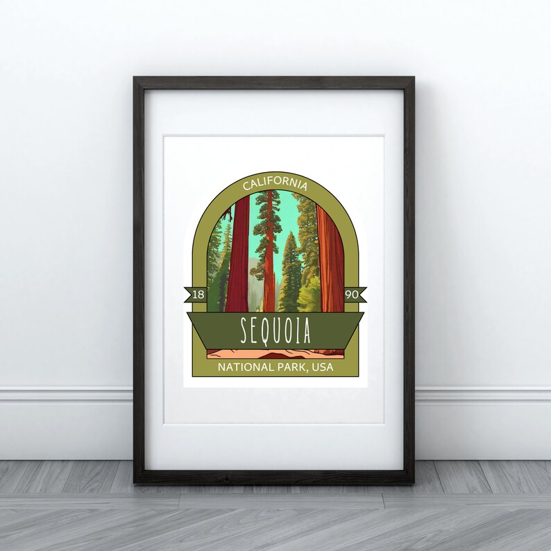 Sequoia National Park SVG + PNG, Digital File of Sequoia National Park ...