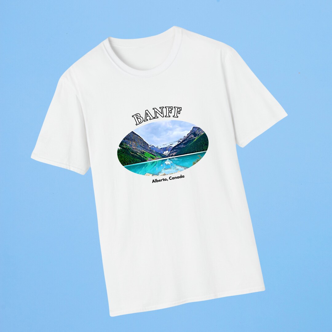 Unisex Banff T-shirt, Banff National Park Short Sleeve Shirt, Lake ...