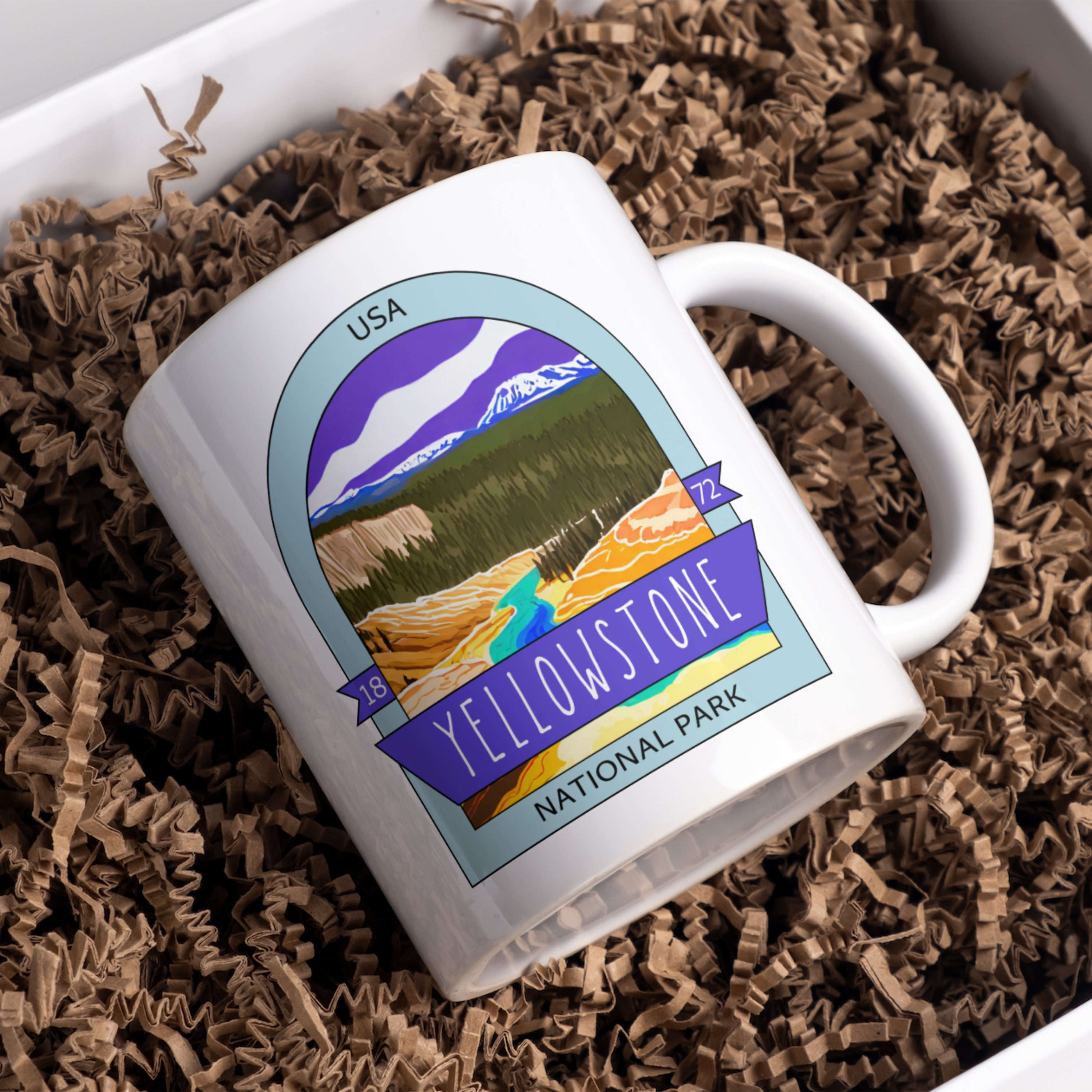 Yellowstone National Park SVG + PNG, Digital File of Yellowstone ...