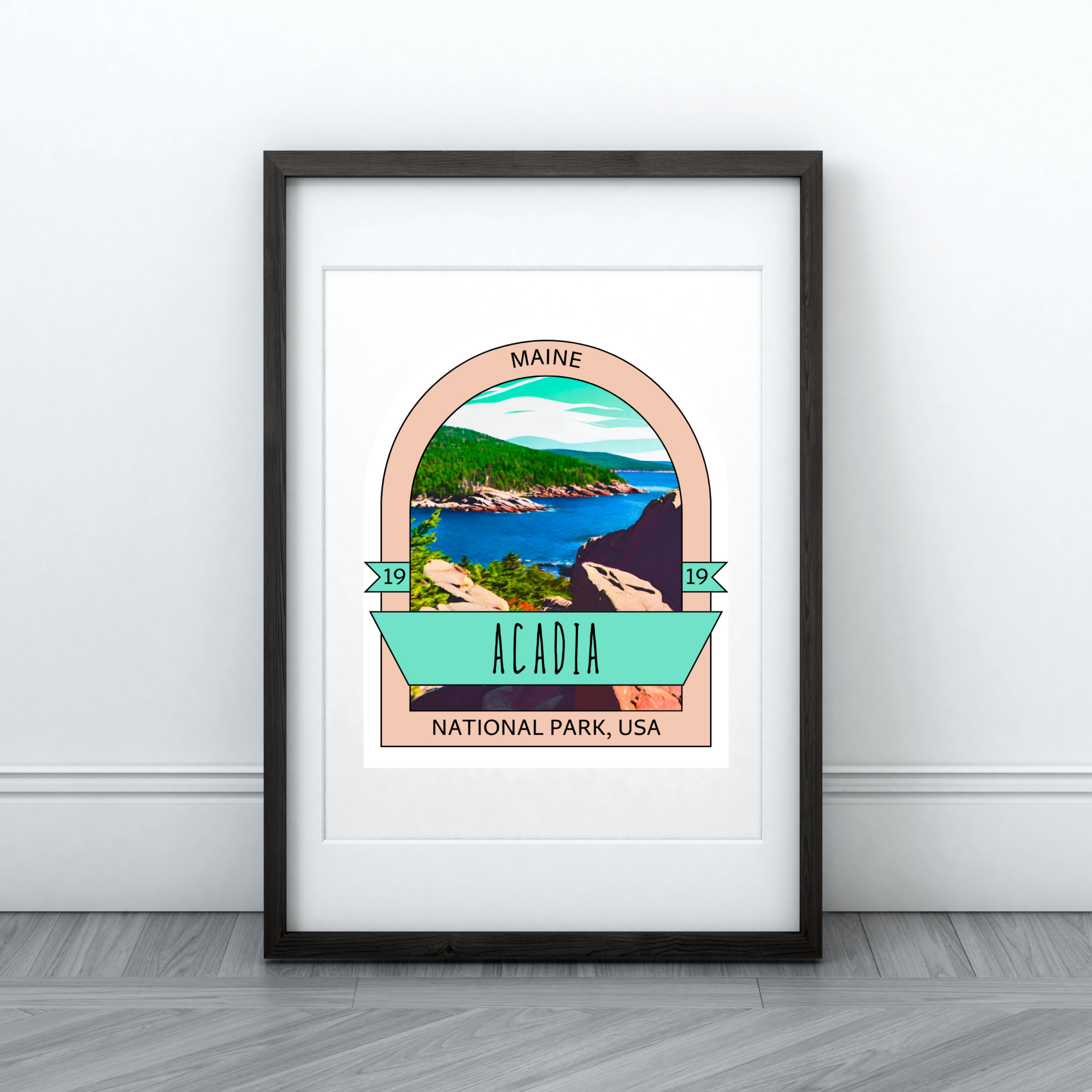 Acadia National Park SVG + PNG, Digital File of Acadia National Park - Etsy
