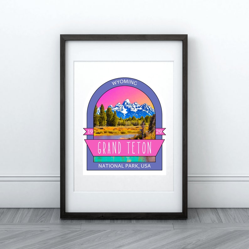 Grand Teton National Park SVG + PNG, Digital File of Grand Teton ...