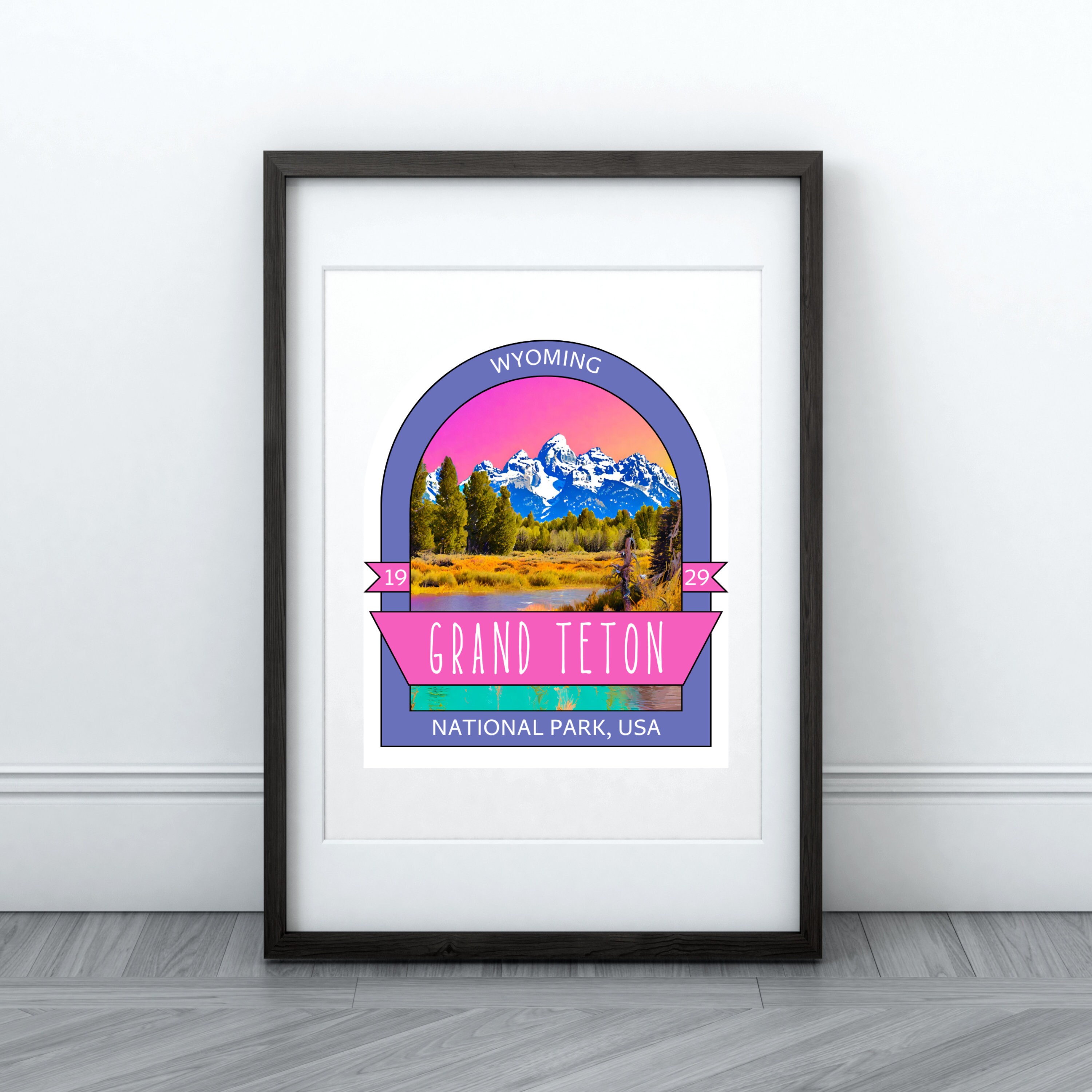 Grand Teton National Park SVG + PNG, Digital File of Grand Teton ...