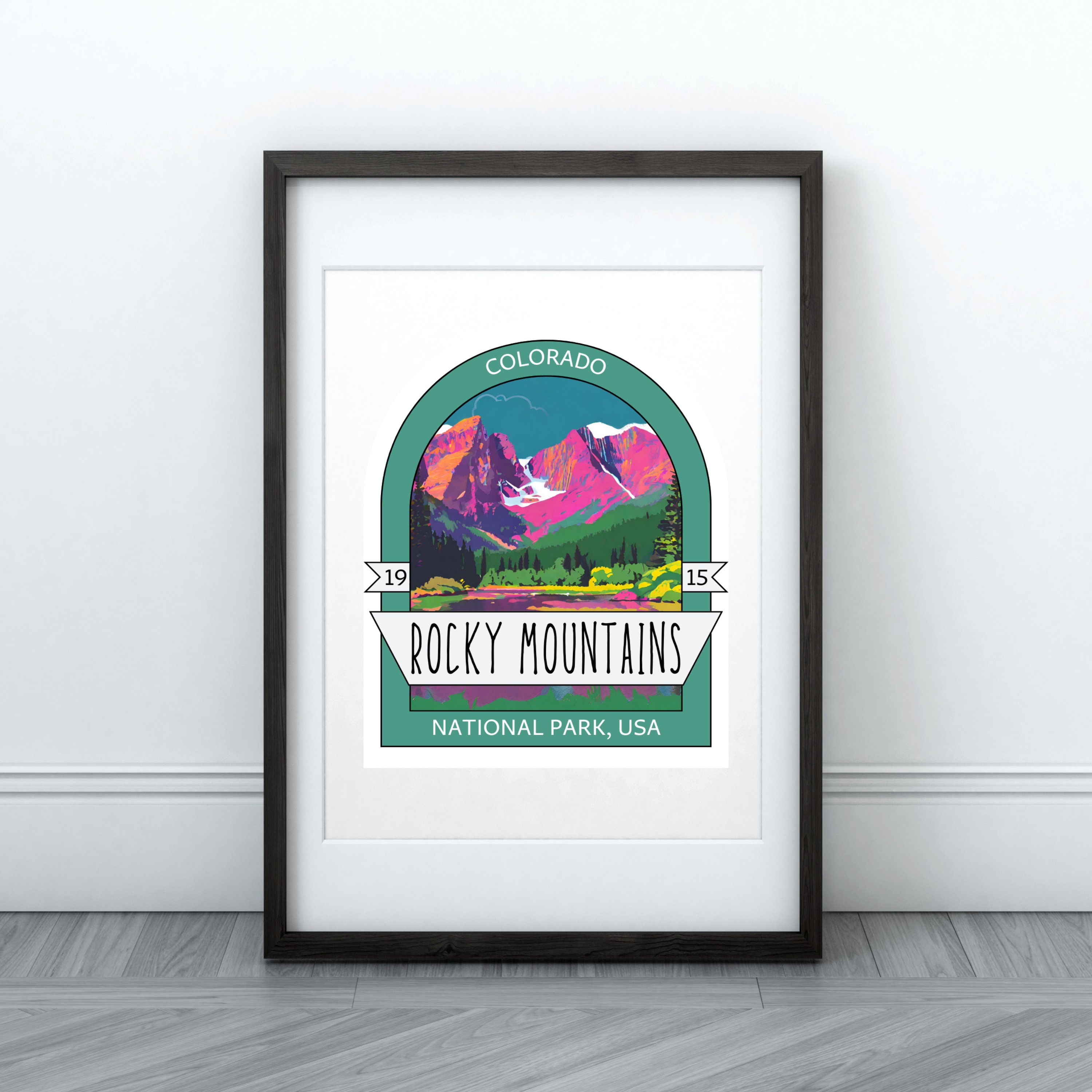 Rocky Mountains National Park SVG + PNG, Digital File of Rocky ...