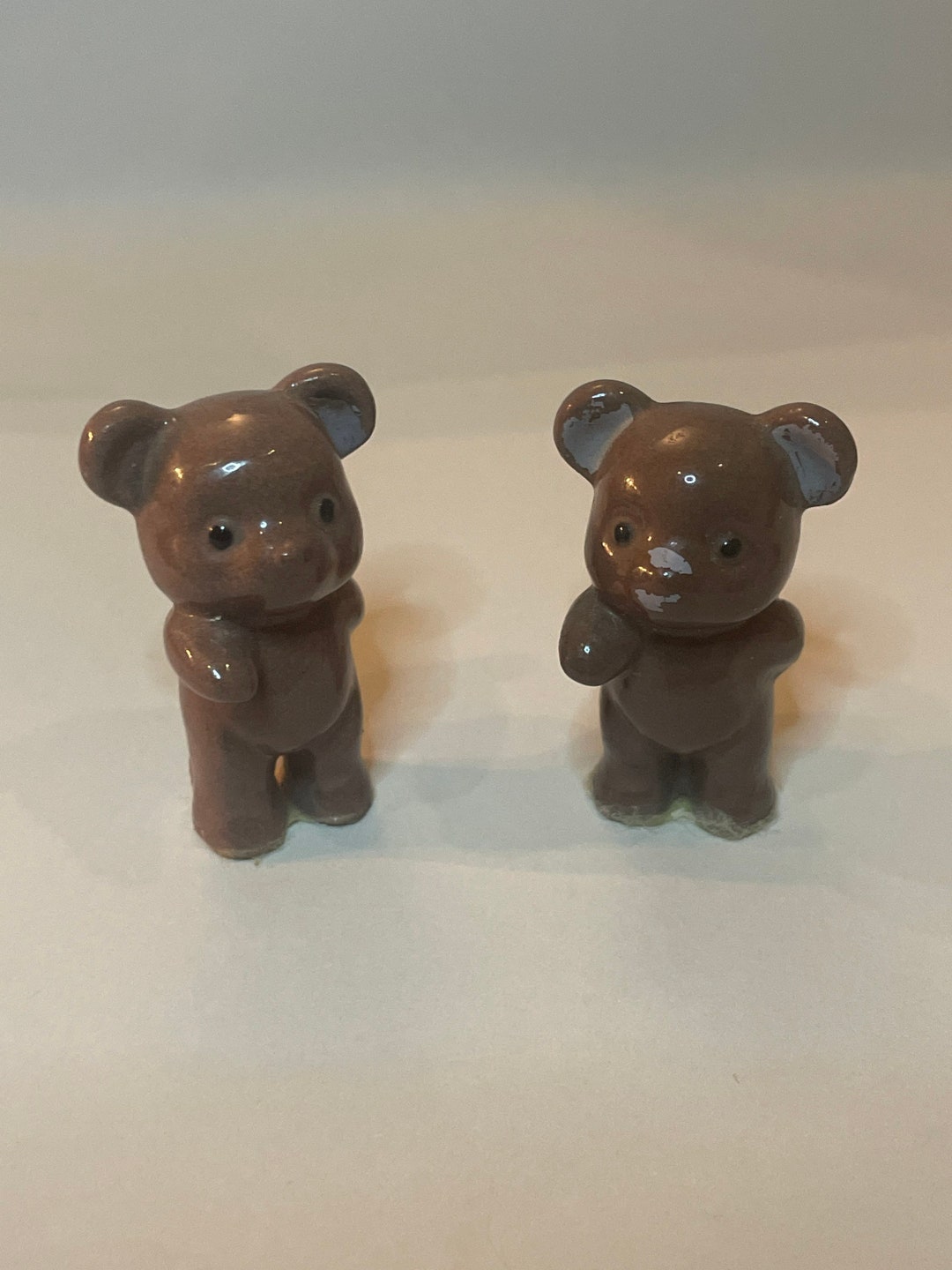 Pair of Adorable Vintage Ceramic Bears - Etsy