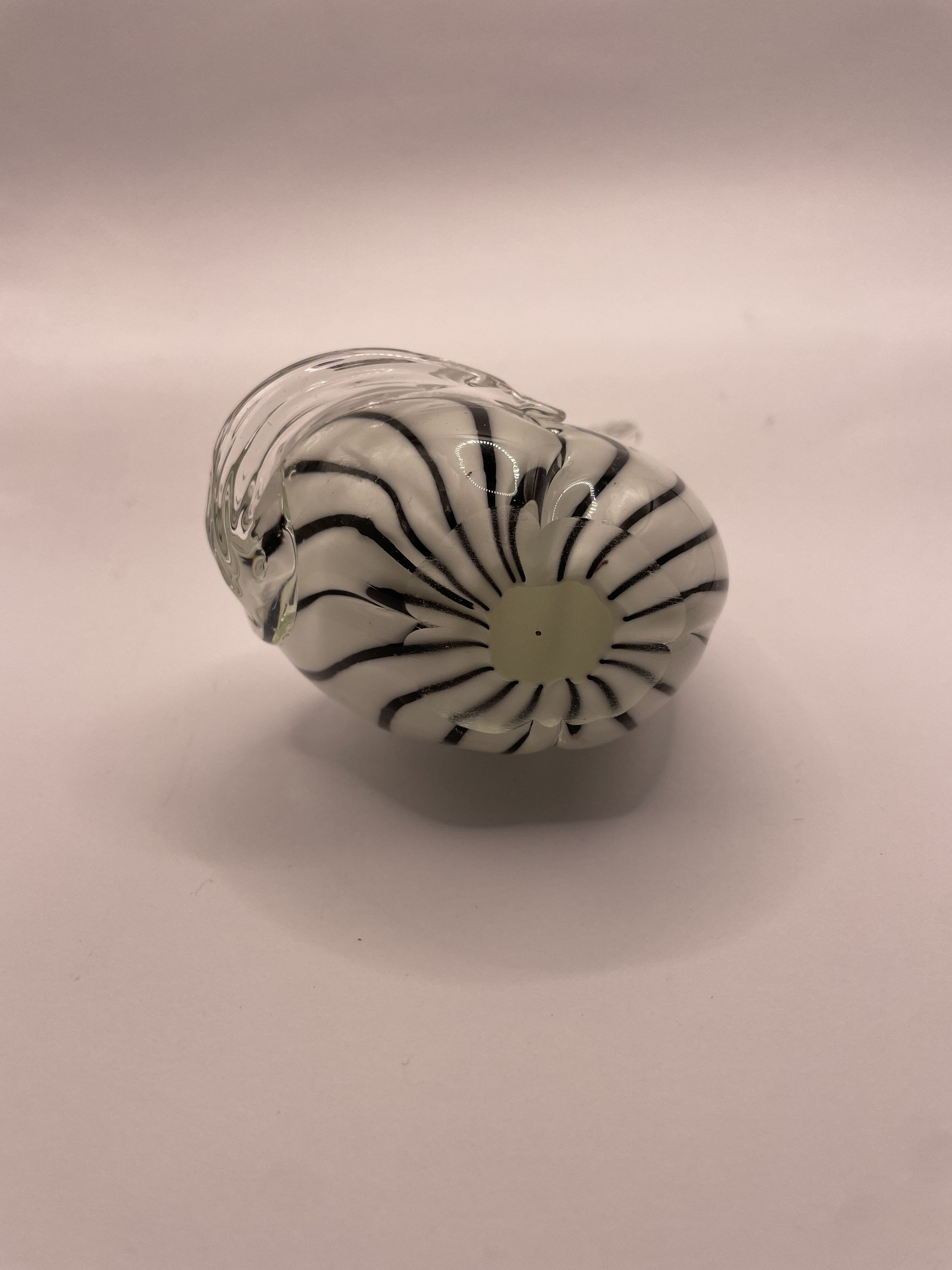 Vintage Art Glass Zebra Paperweight - Etsy