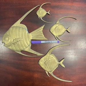 Four Brass Fish - Etsy