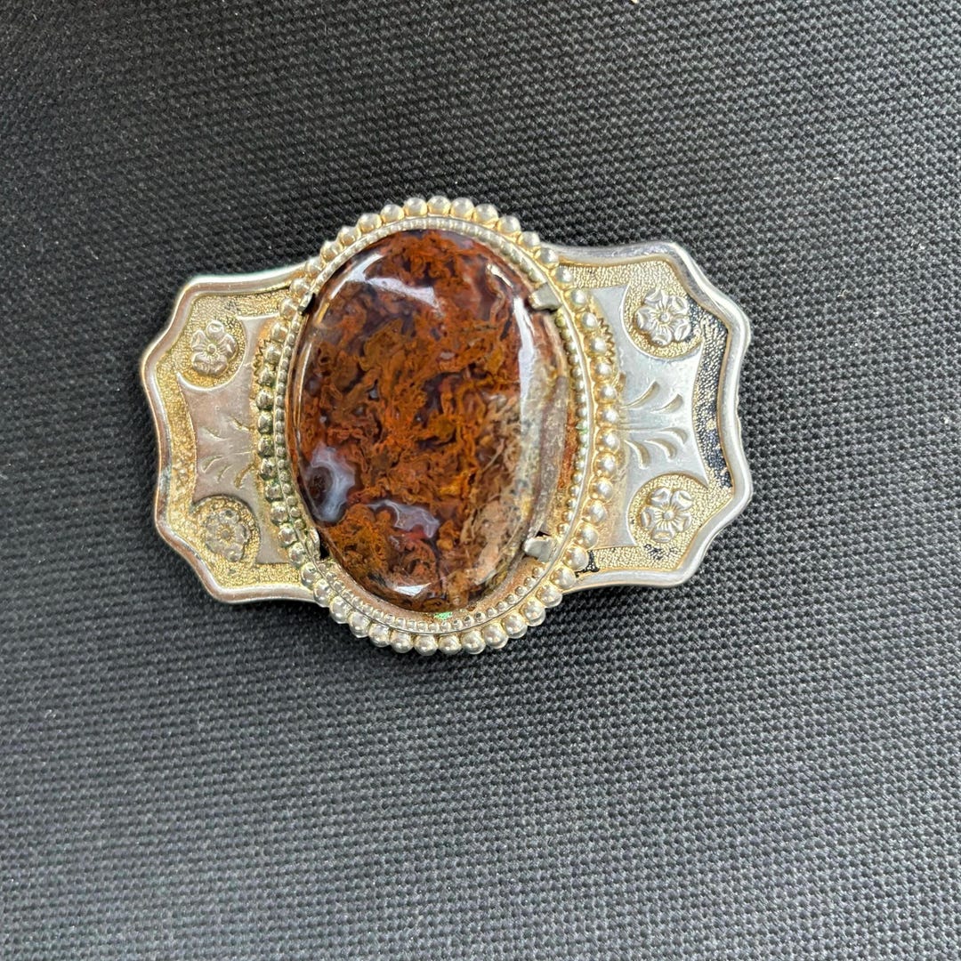 Polished Stone Belt Buckle - Etsy