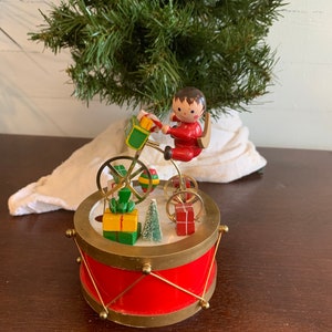 Vintage Wind up Angel Tricycle Christmas Decor With Music and Movement ...