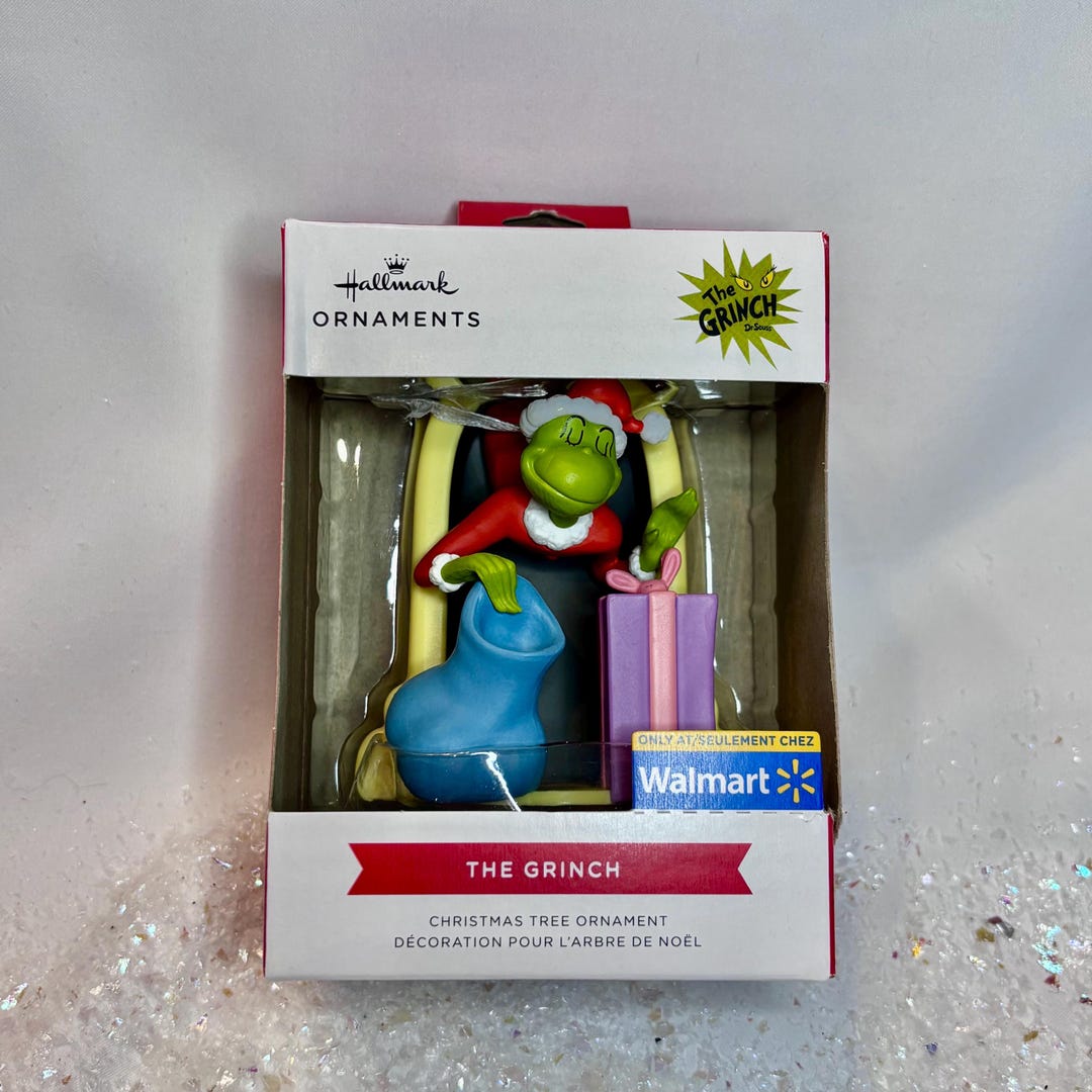 The Grinch in the Fireplace - Hallmark Ornament - NRFB - Etsy