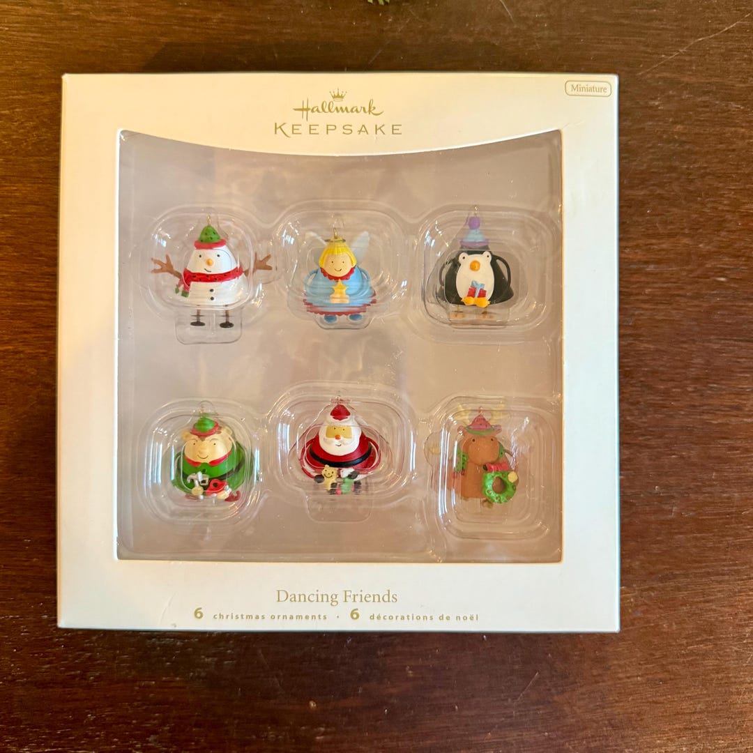 Dancing Friends - Dangling Moveable Legs! - Set of Six (6) Mini ...