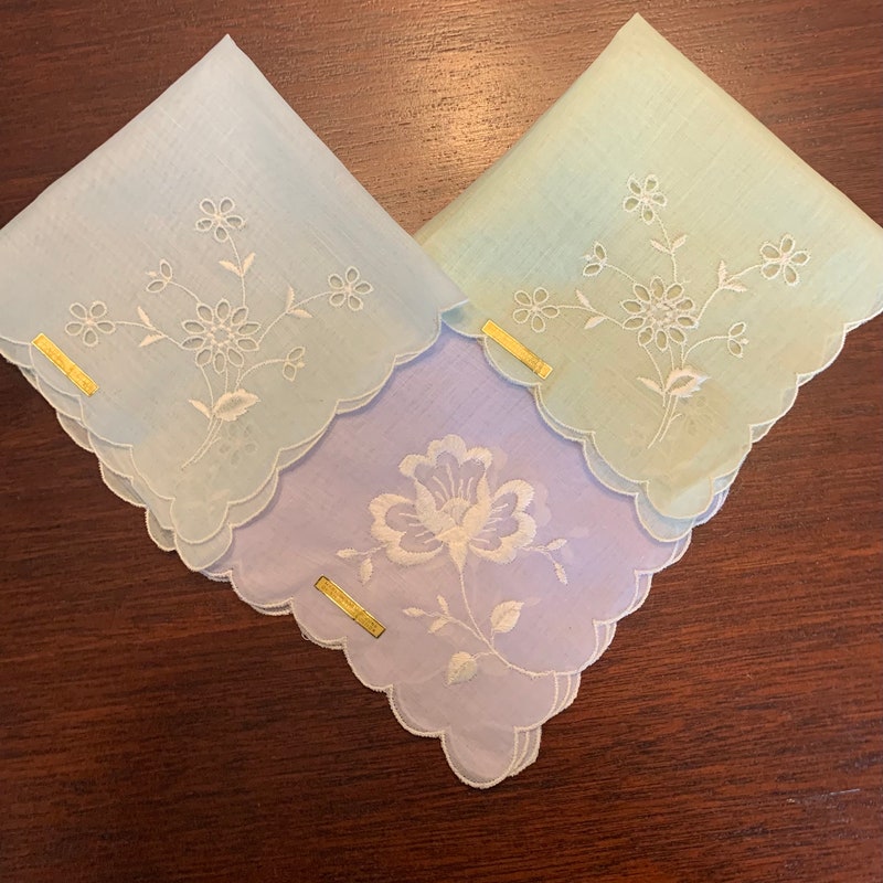 Embroidered Handkerchief - Etsy