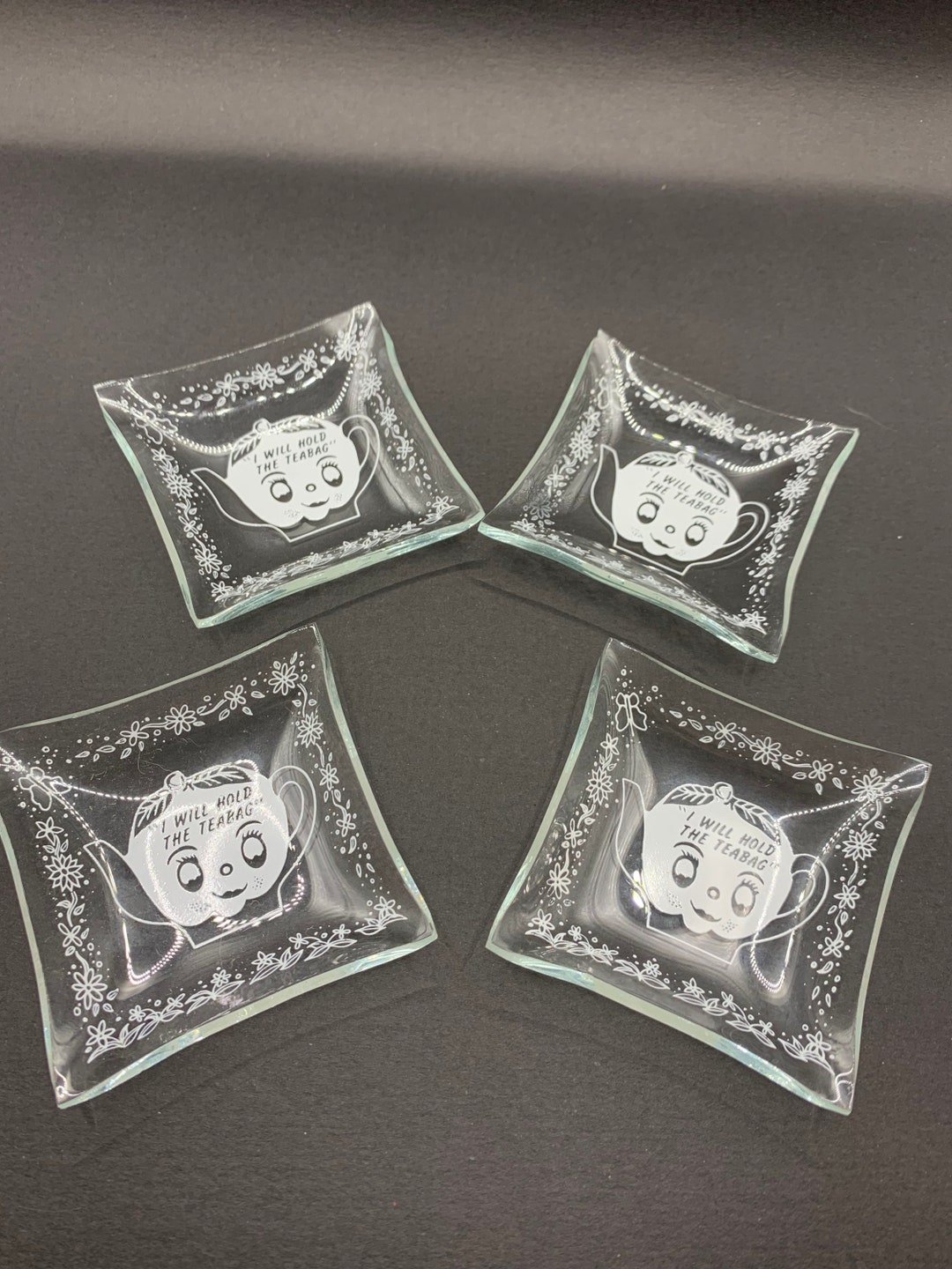 Vintage Anthropomorphic Teapot Teabag Holders - Set of 4 - Etsy