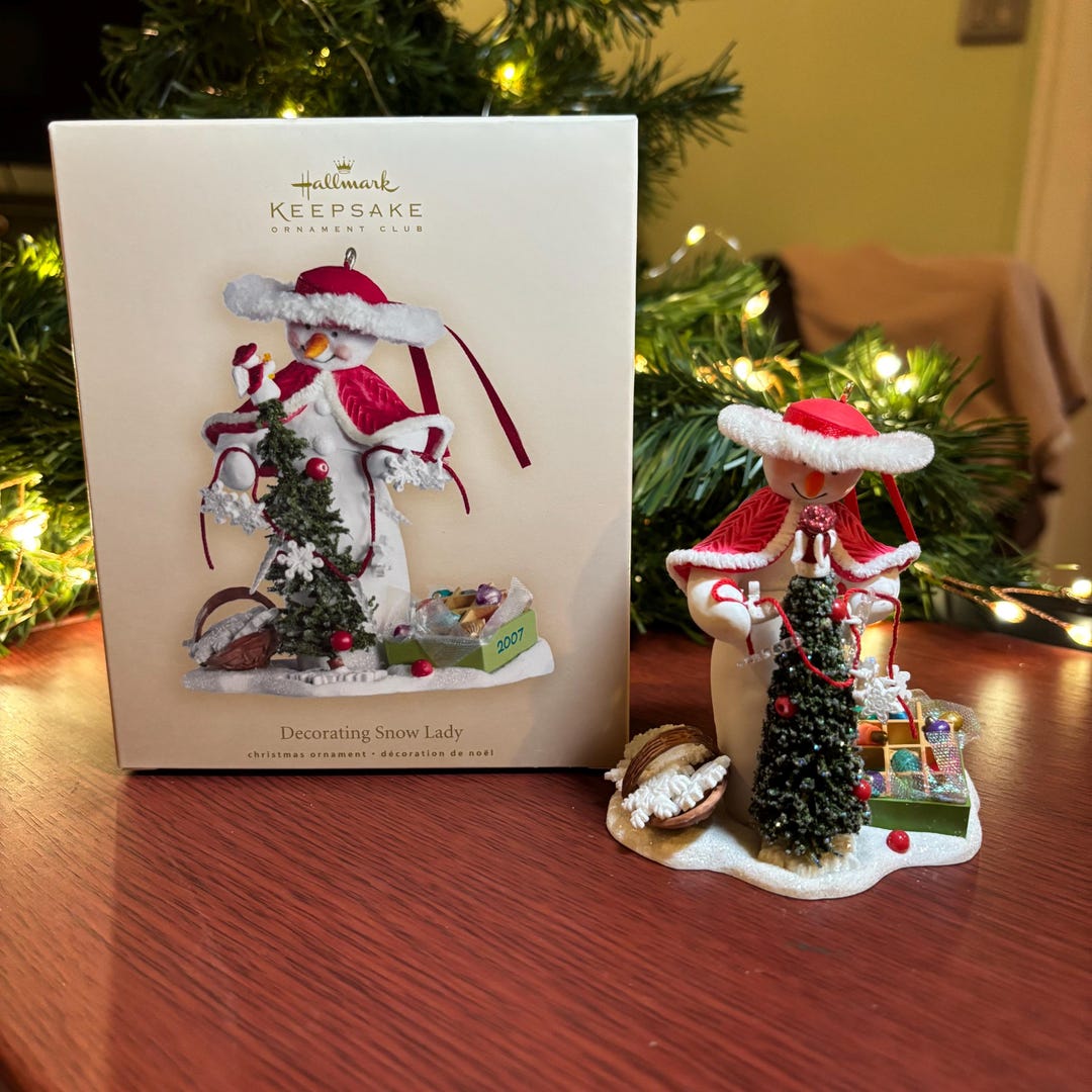 Decorating Snow Lady - Hallmark Keepsake Ornament - Etsy