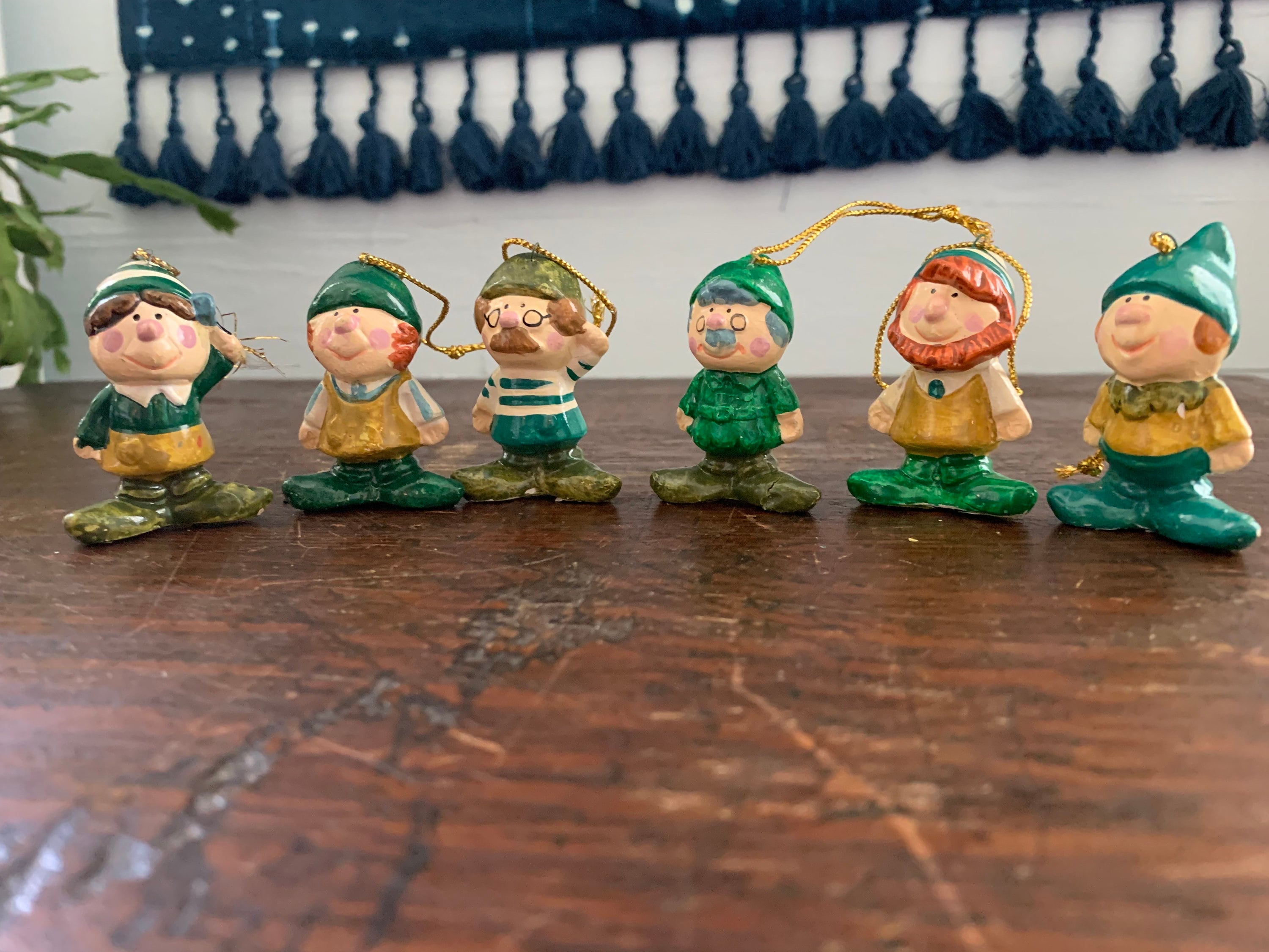 Vintage Enesco Elves Set of Six - Etsy
