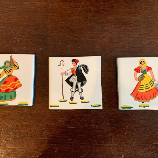 Hand Painted Tiles - Etsy