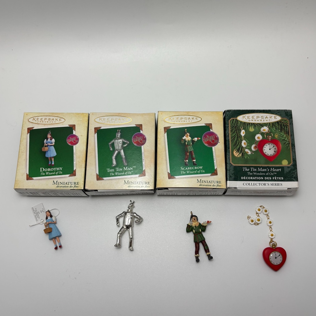 The Wizard of Oz Hallmark Keepsake Miniature Ornaments - Choice of Four ...