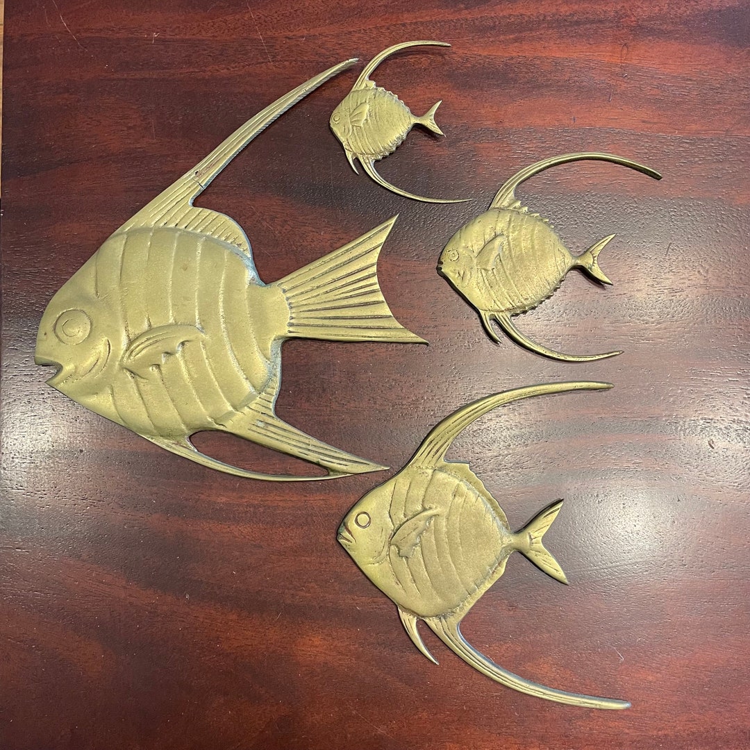 Four Brass Fish - Etsy