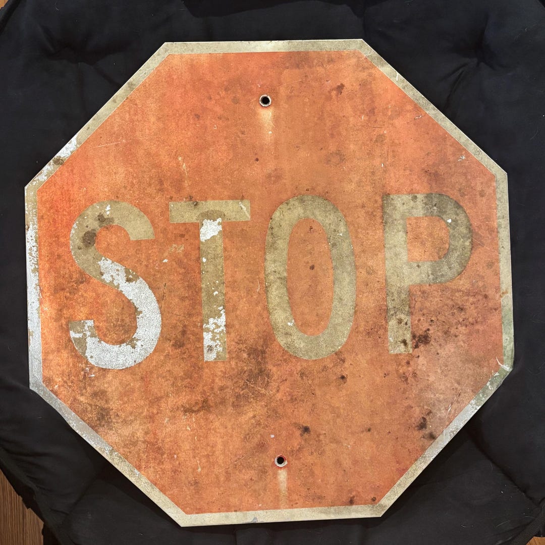 Retired Stop Sign - DOT - 24” - Etsy
