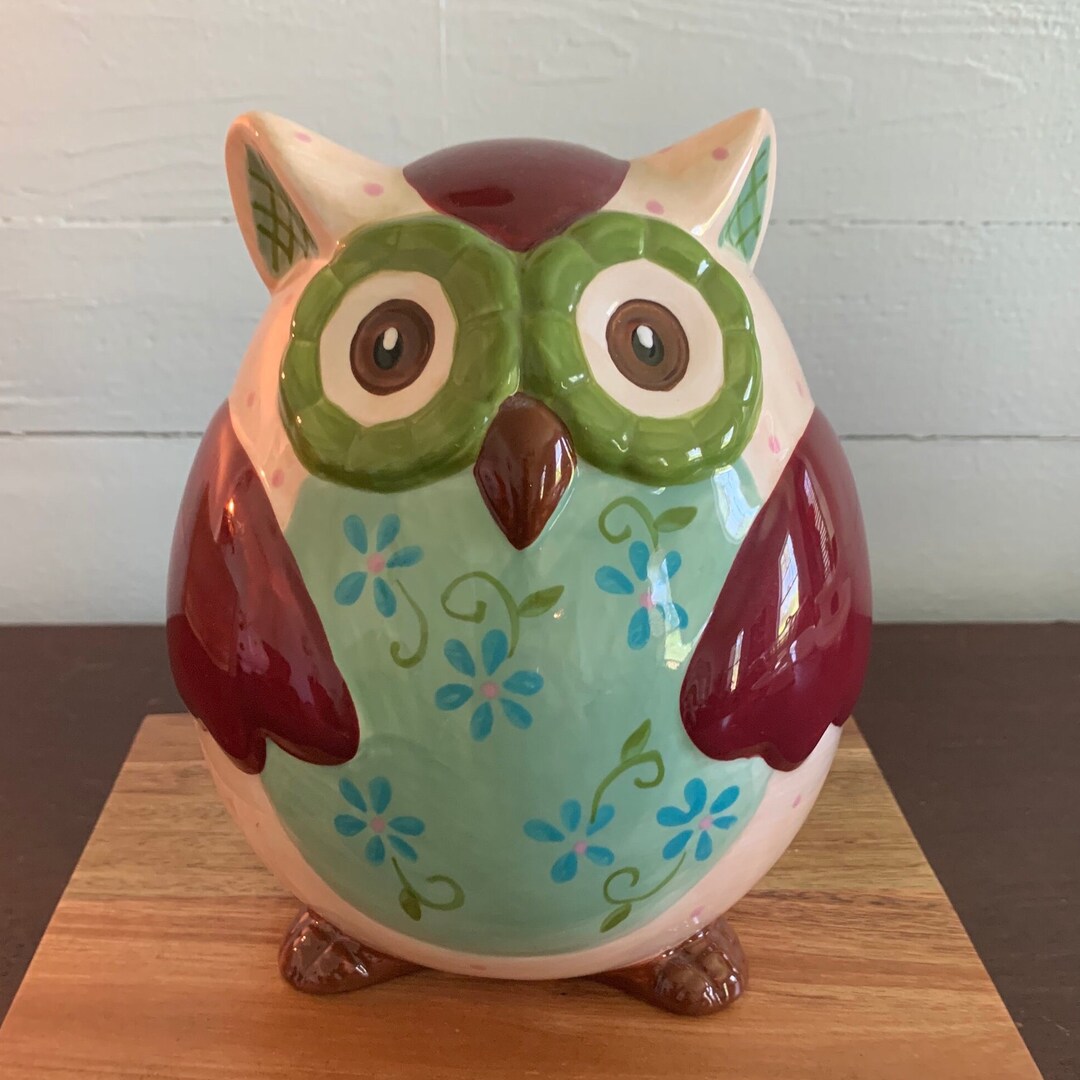 Pier One Ollie the Owl Coin Bank - Etsy