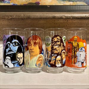 1977 Star Wars Glasses Set of Four - Etsy