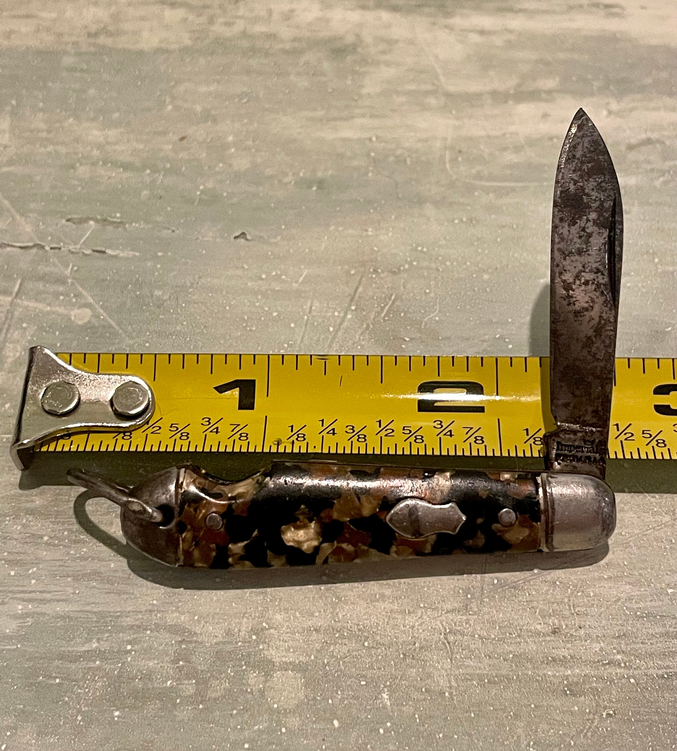 Imperial Mini Knife Mini Pen Knife With Brown and Black - Etsy