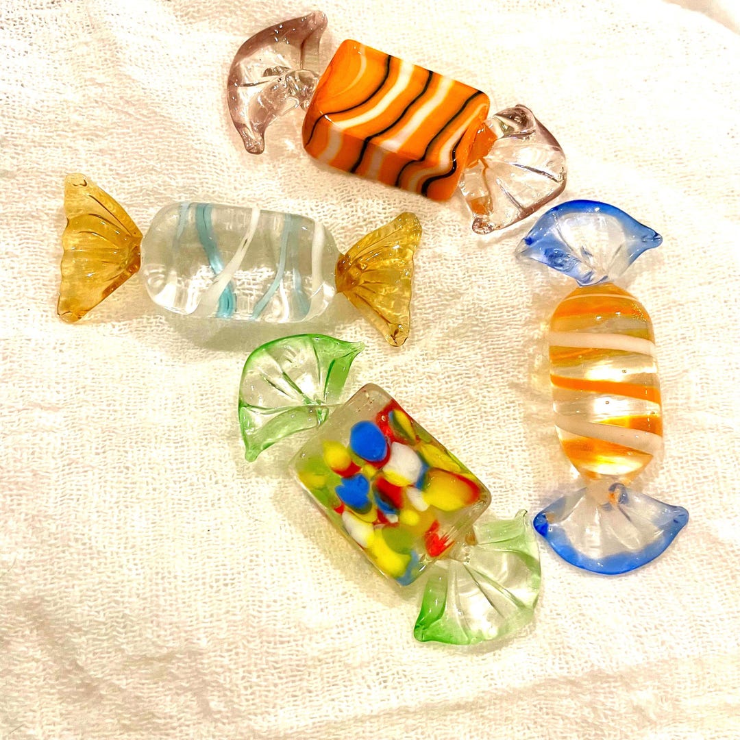 Vintage Blown Glass Candies - Etsy