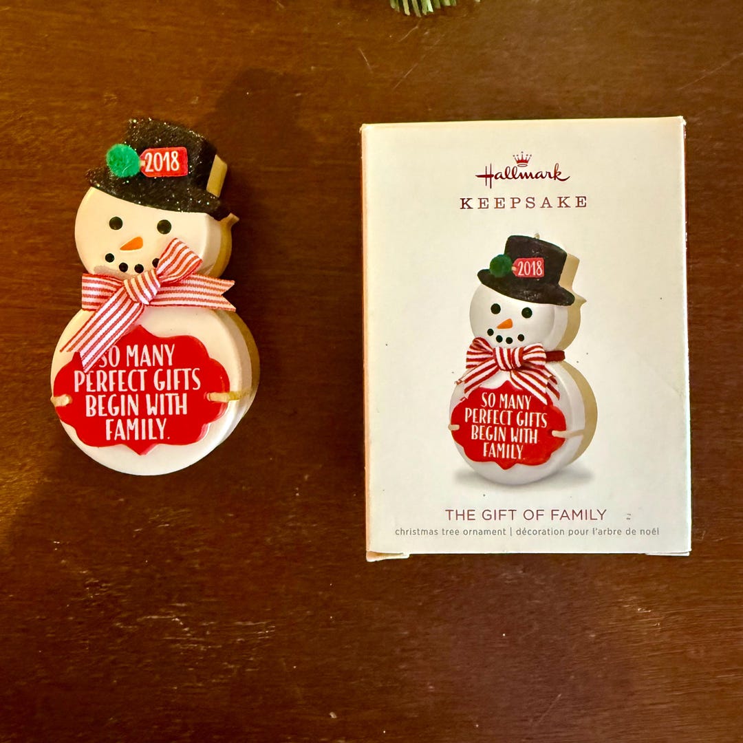 Snowman Trinket Box - the Gift of Family - Hallmark Keepsake Ornament ...