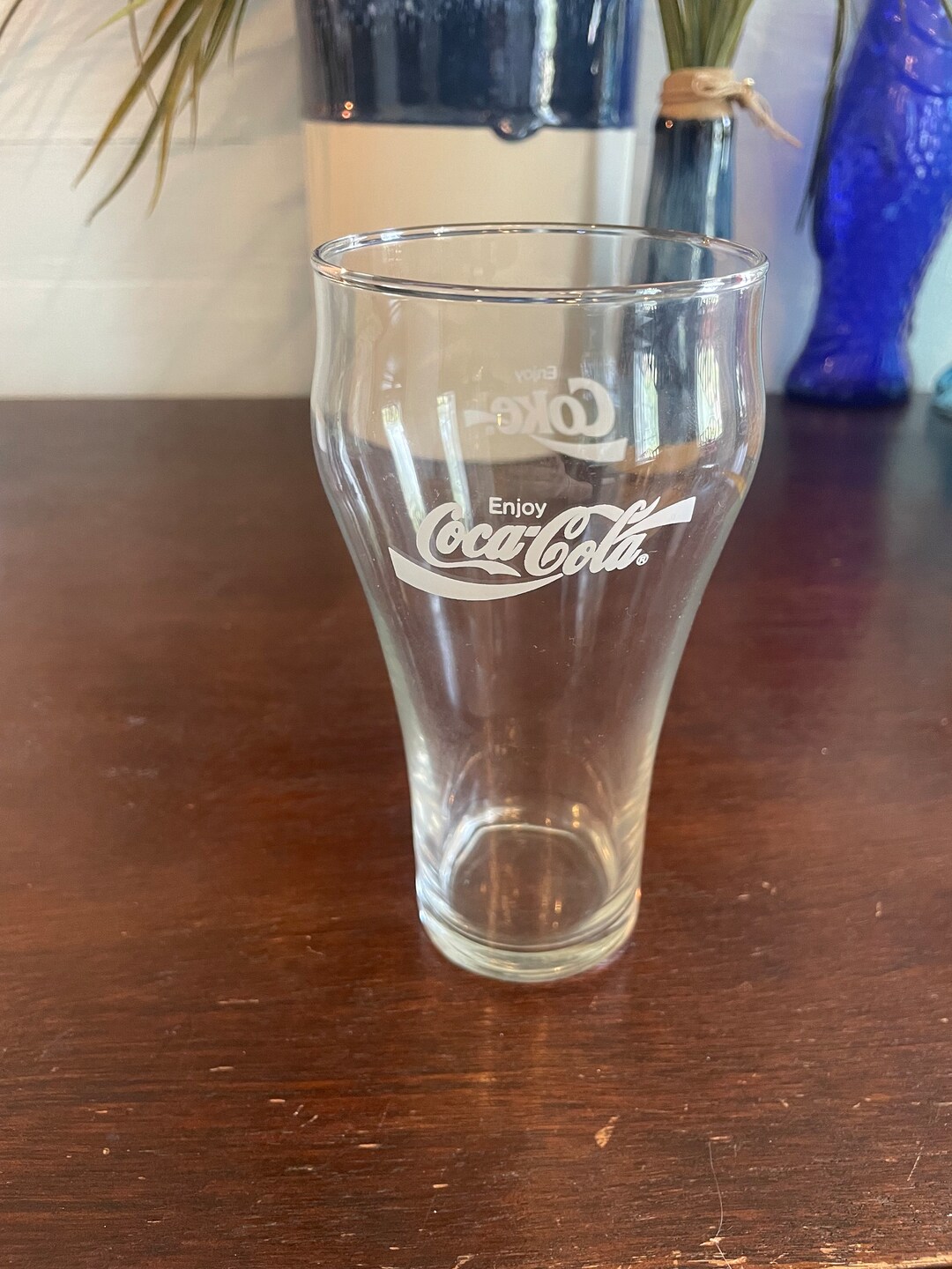 Coca-cola Coke Glass - Bell Shaped Vintage Coke Glass - Etsy