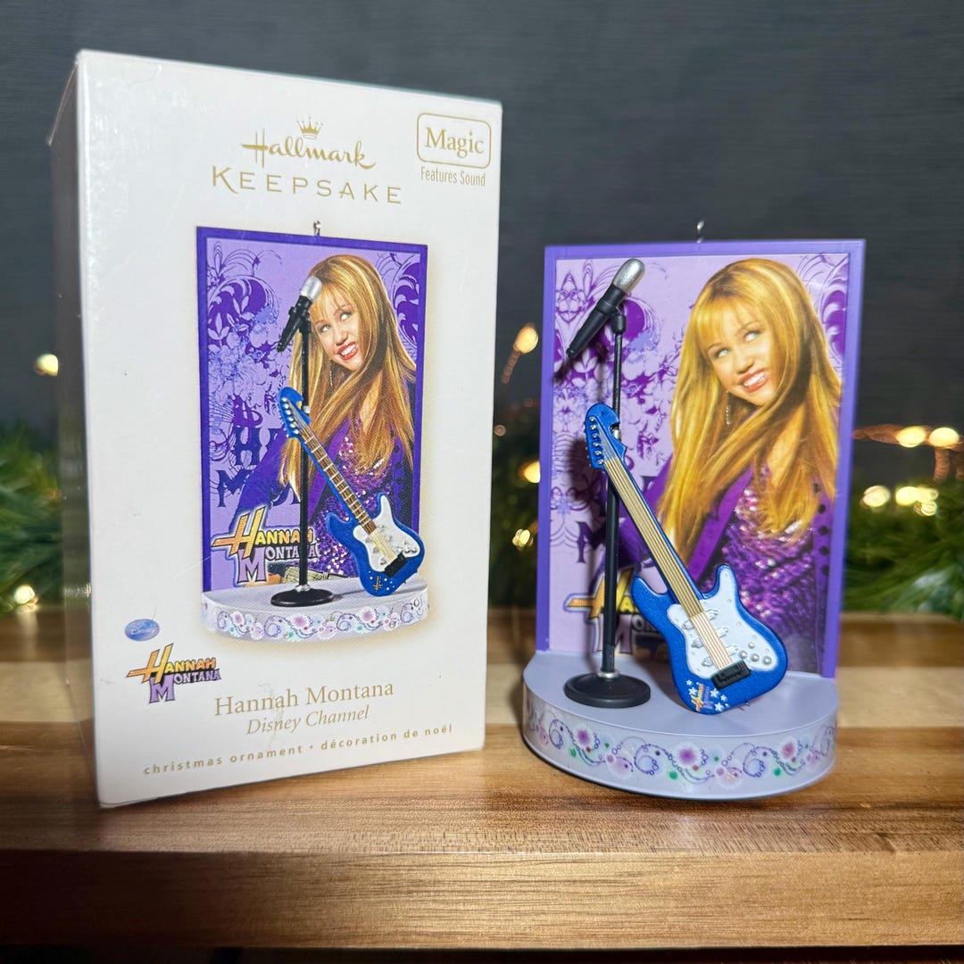 Hannah Montana Magic Sound Hallmark Keepsake Ornament - Plays “best of ...