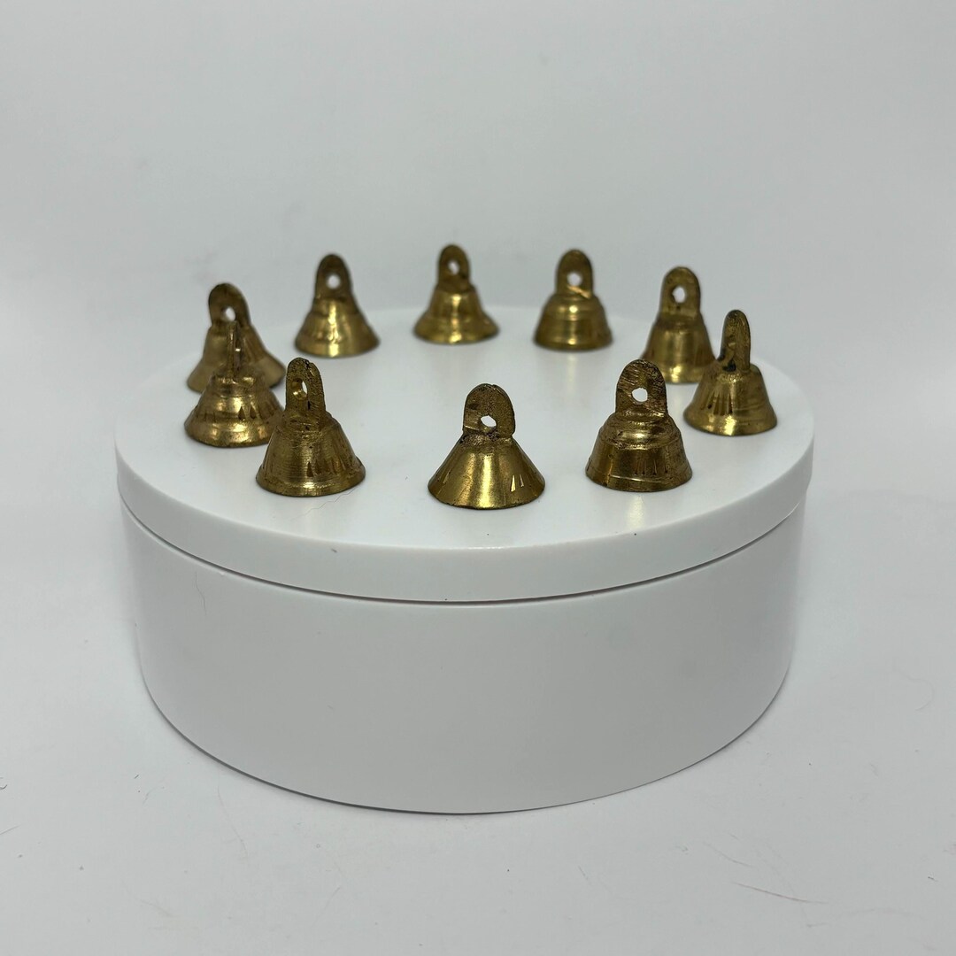 Ten Tiny Brass Bells - Etsy