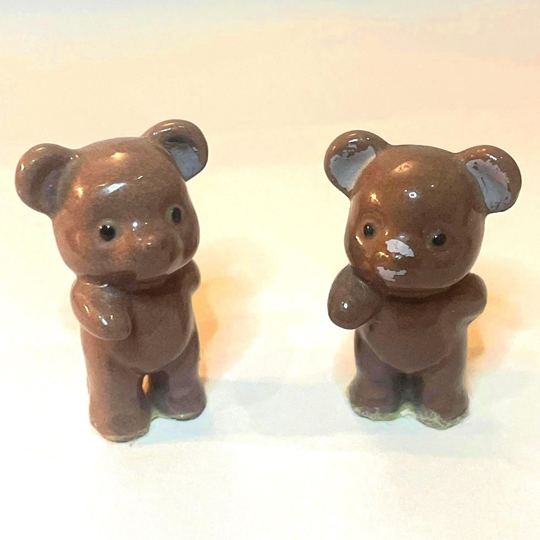 Pair of Adorable Vintage Ceramic Bears - Etsy